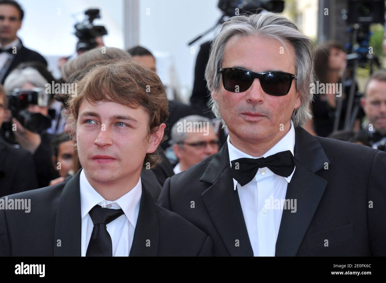 Gilles Bourdos and Michel Bouquet arriving at 'Mud' premiere at the ...