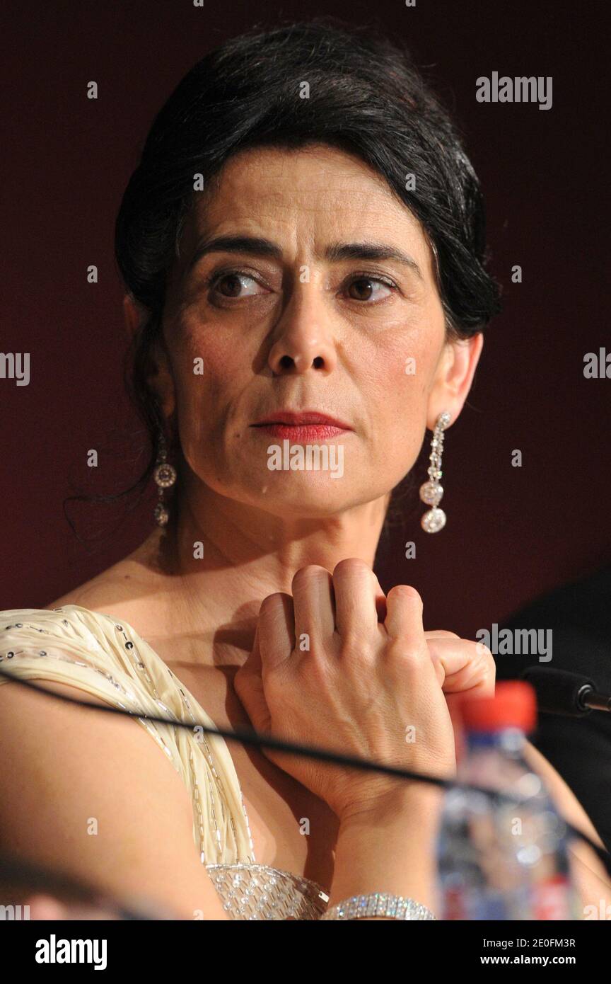 Hiam Abbas attending the winners' press conference during the 65th ...
