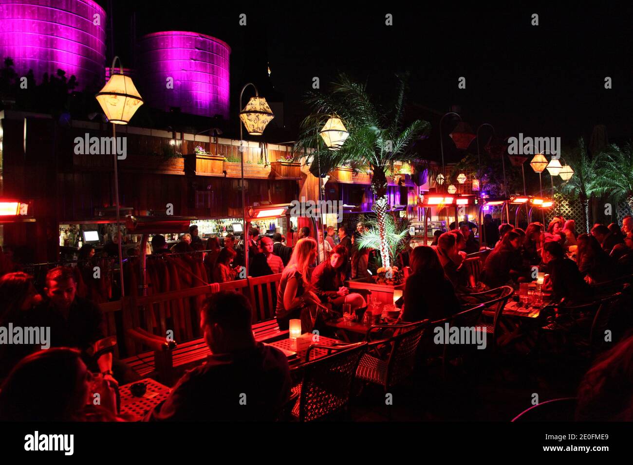 View of the Outdoor Rooftop Bar '230 fifth'. It's panoramic terrace ...