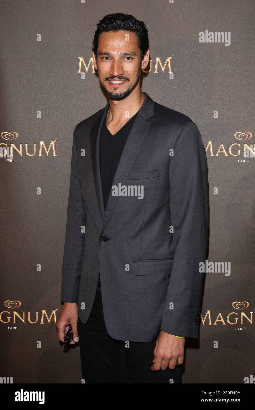 Stany Coppet attending the Magnum Cafe Ephemere opening party in Paris ...