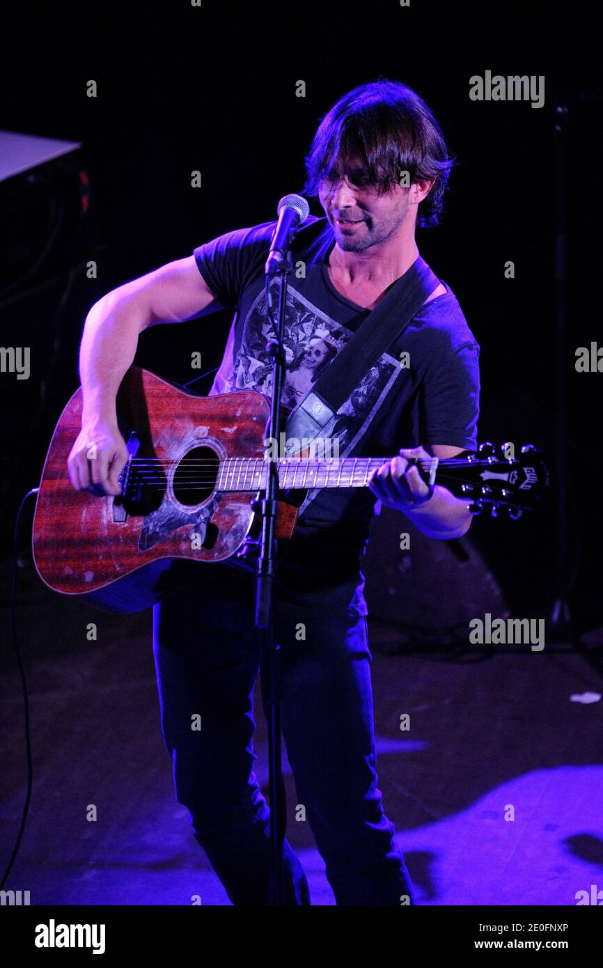 Sebastien Roch performing at Le Divan Du Monde, in Paris, France, on ...