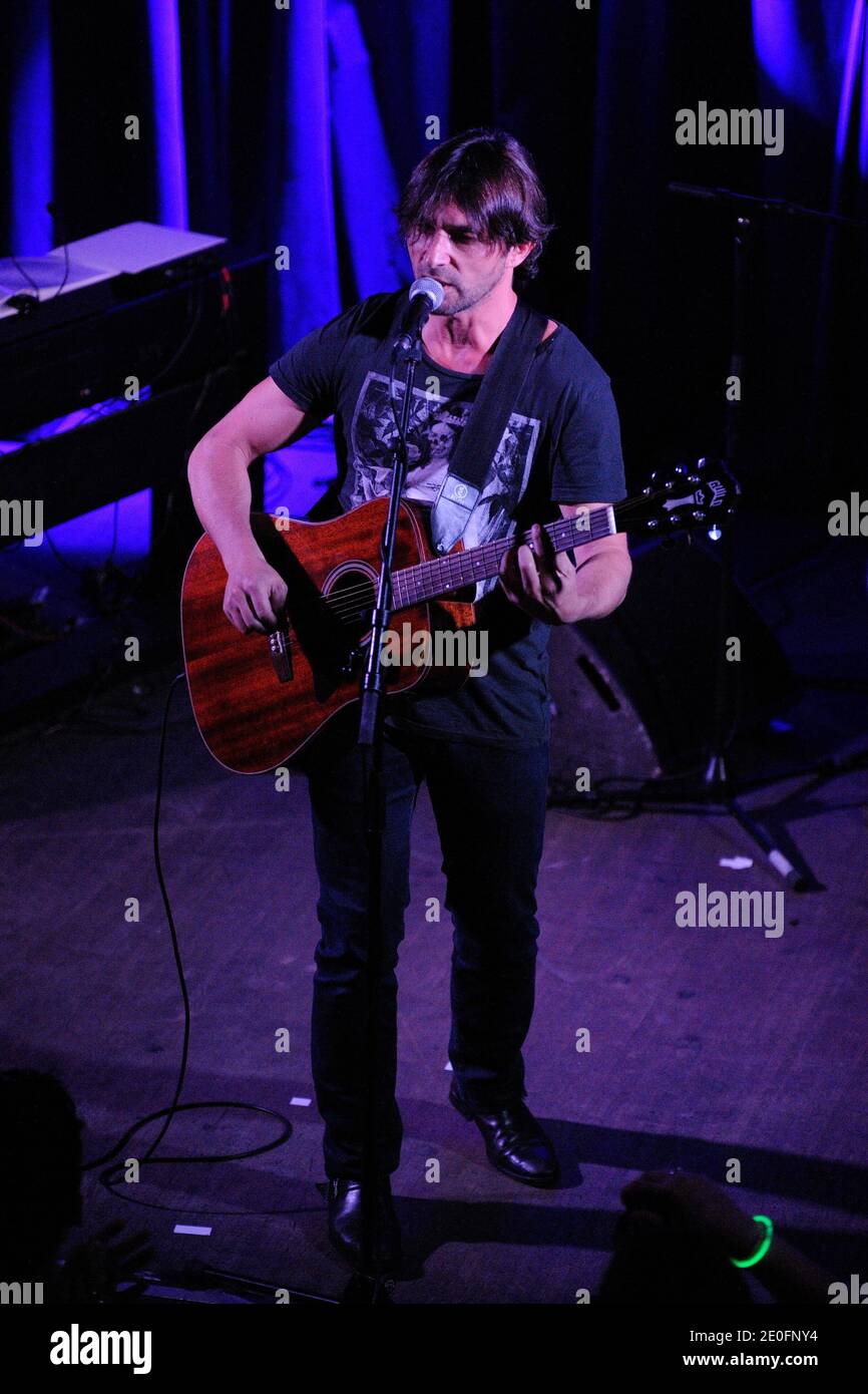 Sebastien Roch performing at Le Divan Du Monde, in Paris, France, on ...