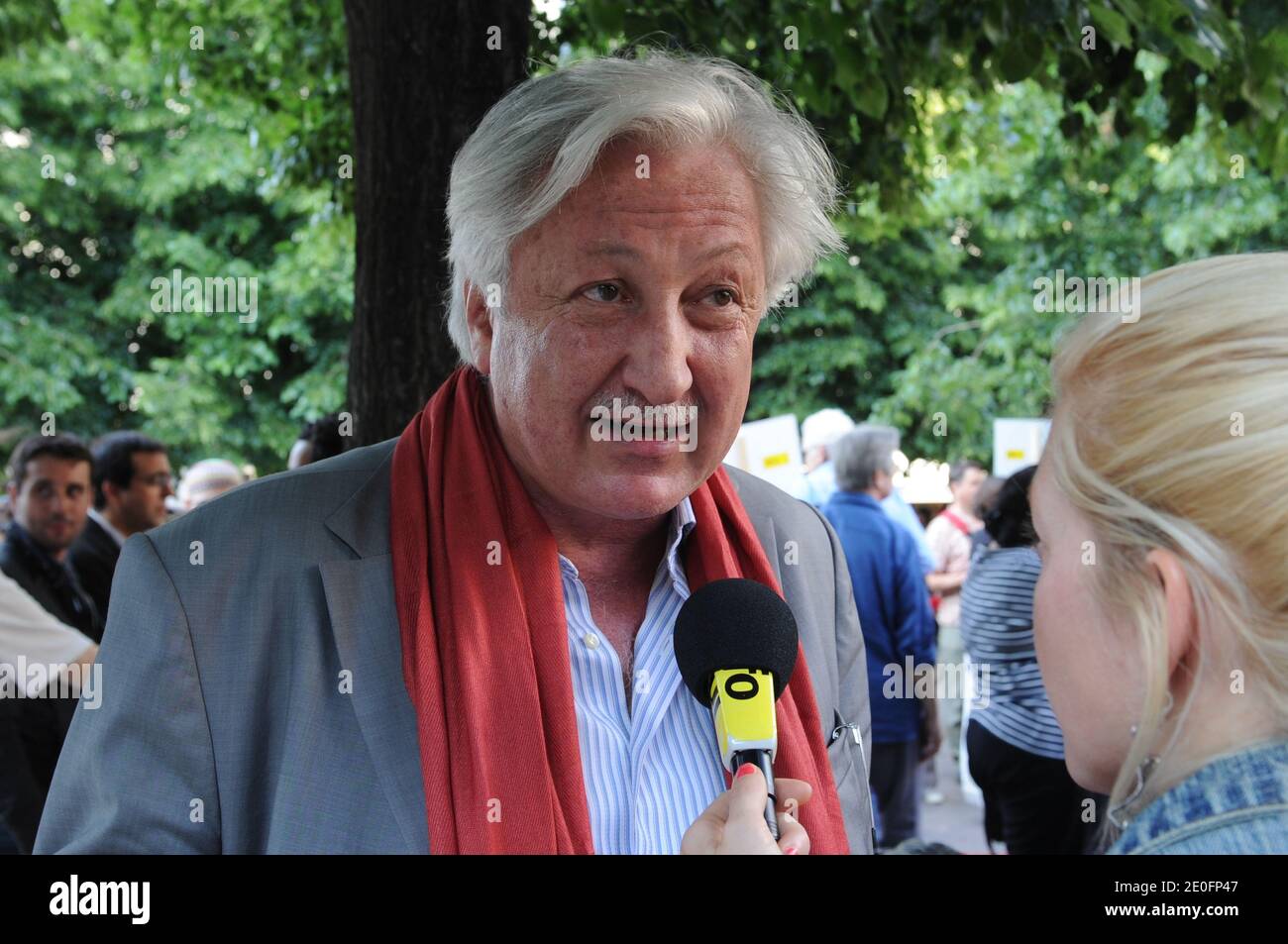 Syrian opposition figure and journalist Samir Aita seen at a ...