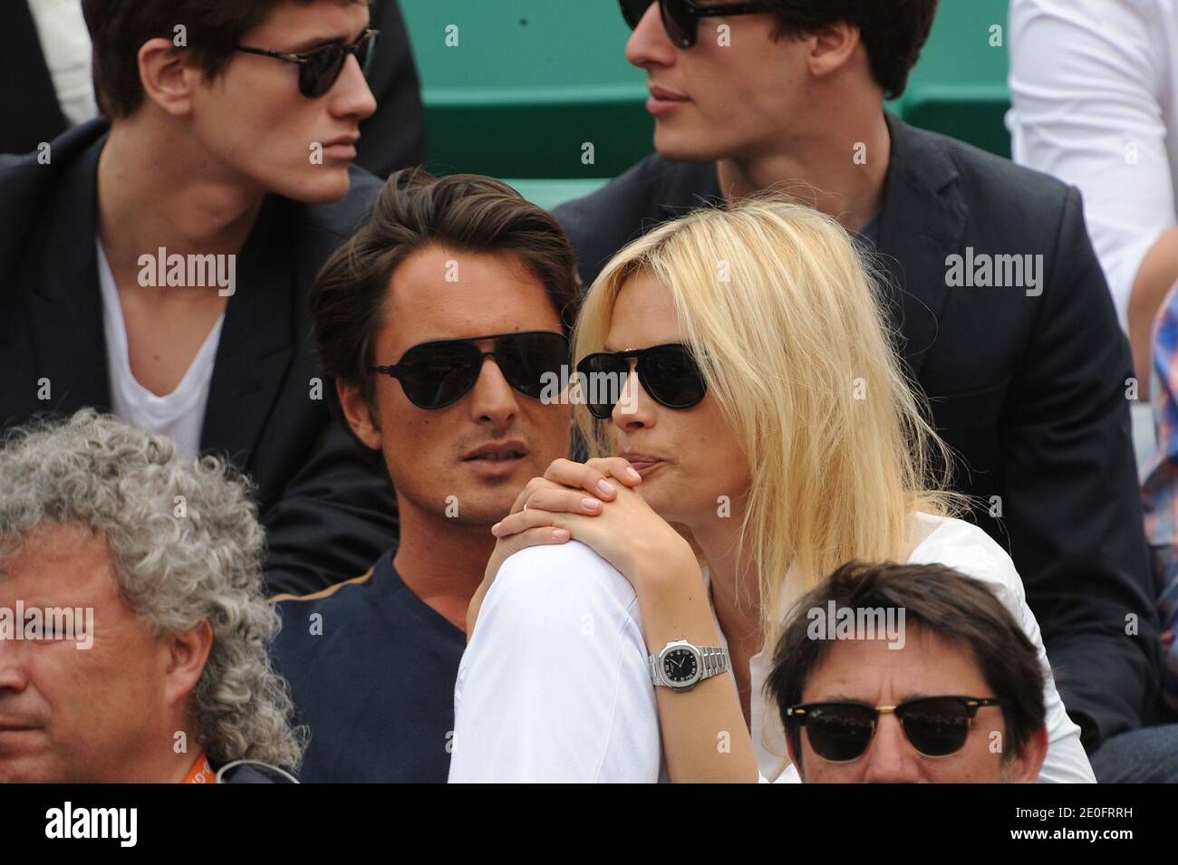 Vincent Cerruti and his girlfriend attending the men's 3rd tour of the ...