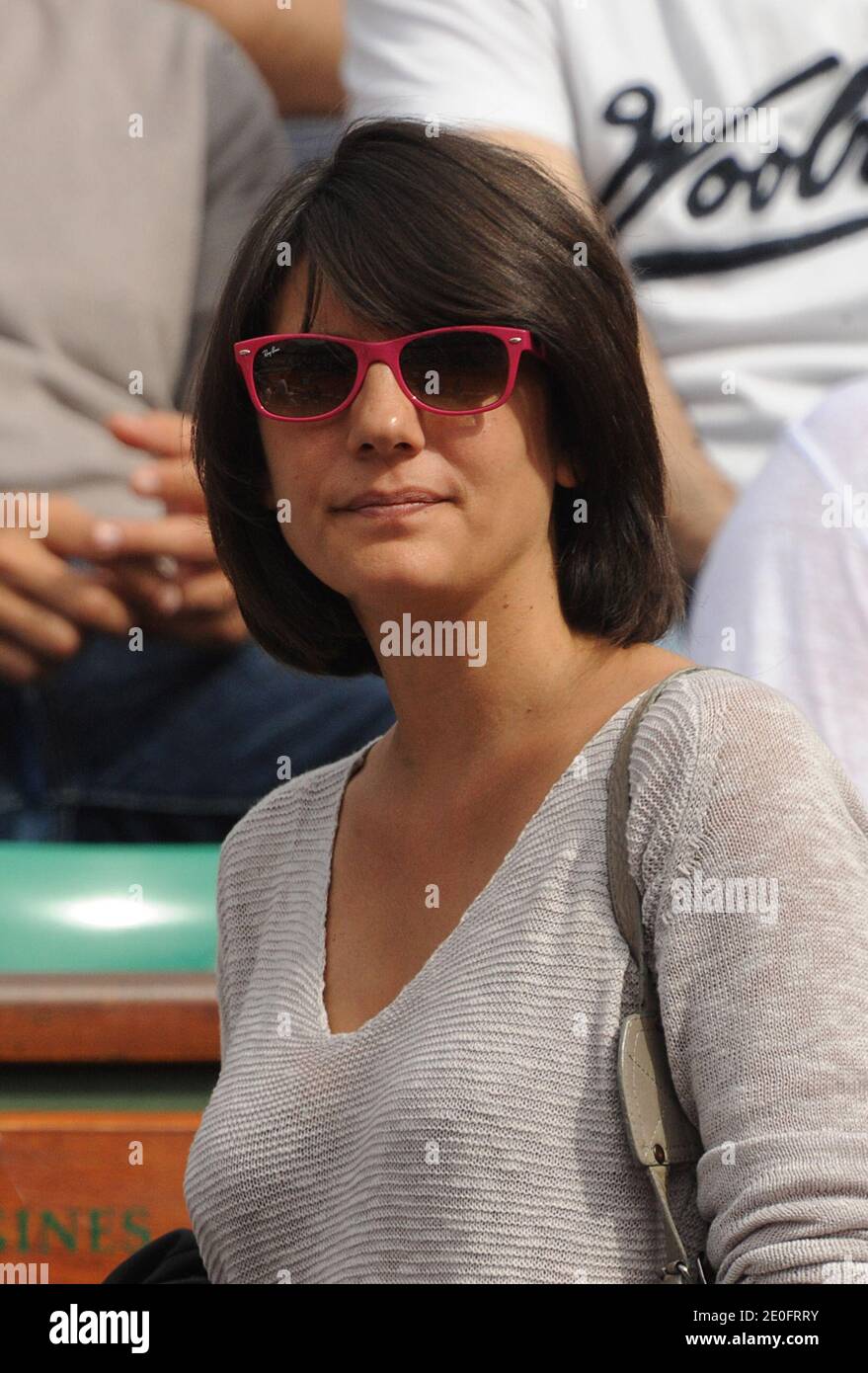 Raymond Domenech and his wife Estelle Denis attending the men's 3rd ...