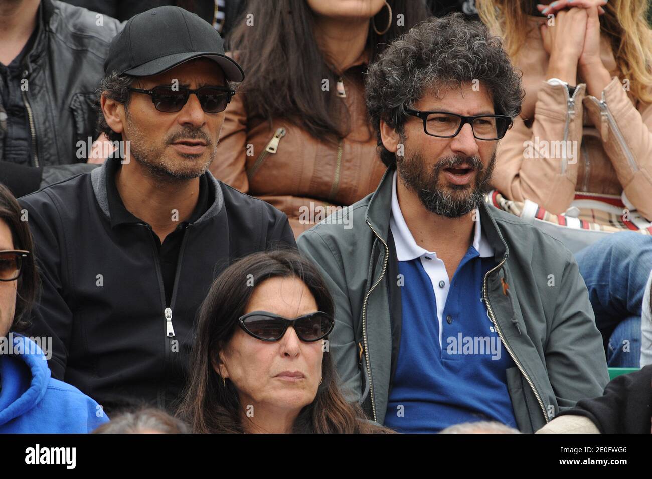 Pascal Elbe and Radu Mihaileanu attending the men's 3rd tour of the ...