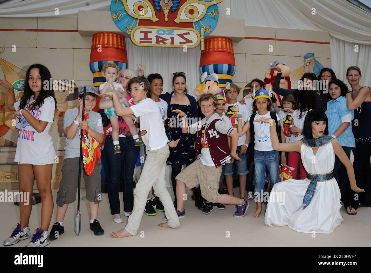 Tex, Sandrine Alexis, Lucien Jean , and the children of 'Les P'tits ...