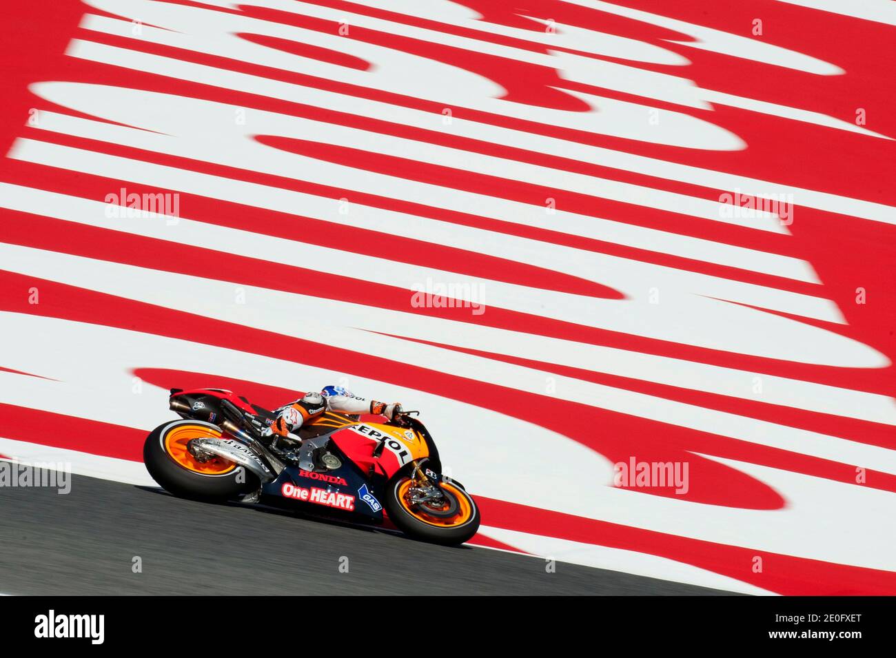 Australia's MotoGP rider Casey Stoner from Honda HRC during the MotoGP ...