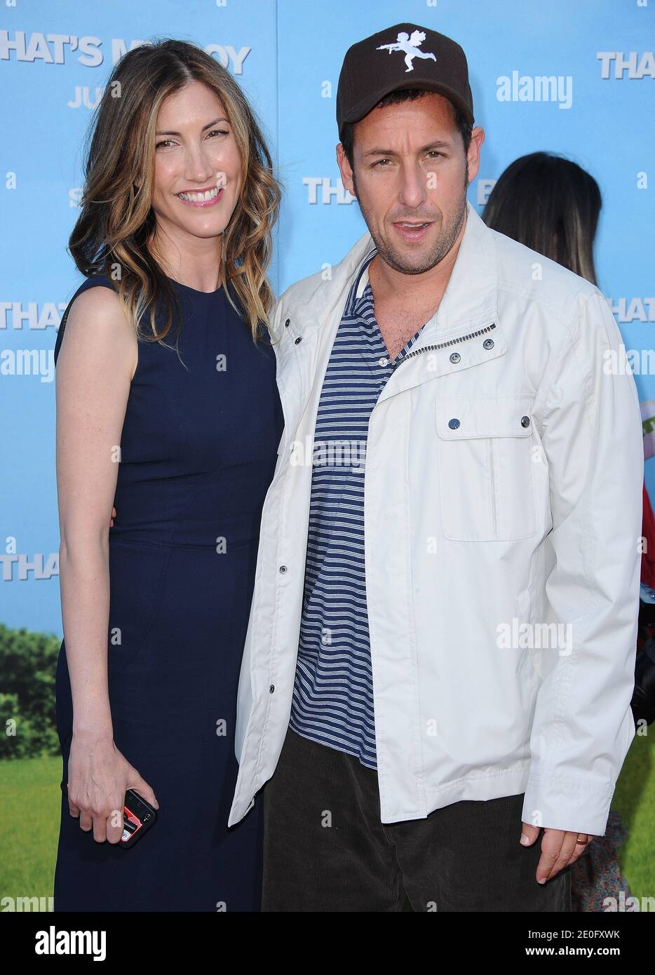 Adam Sandler and Jackie Sandler arrive at the Los Angeles premiere of ...