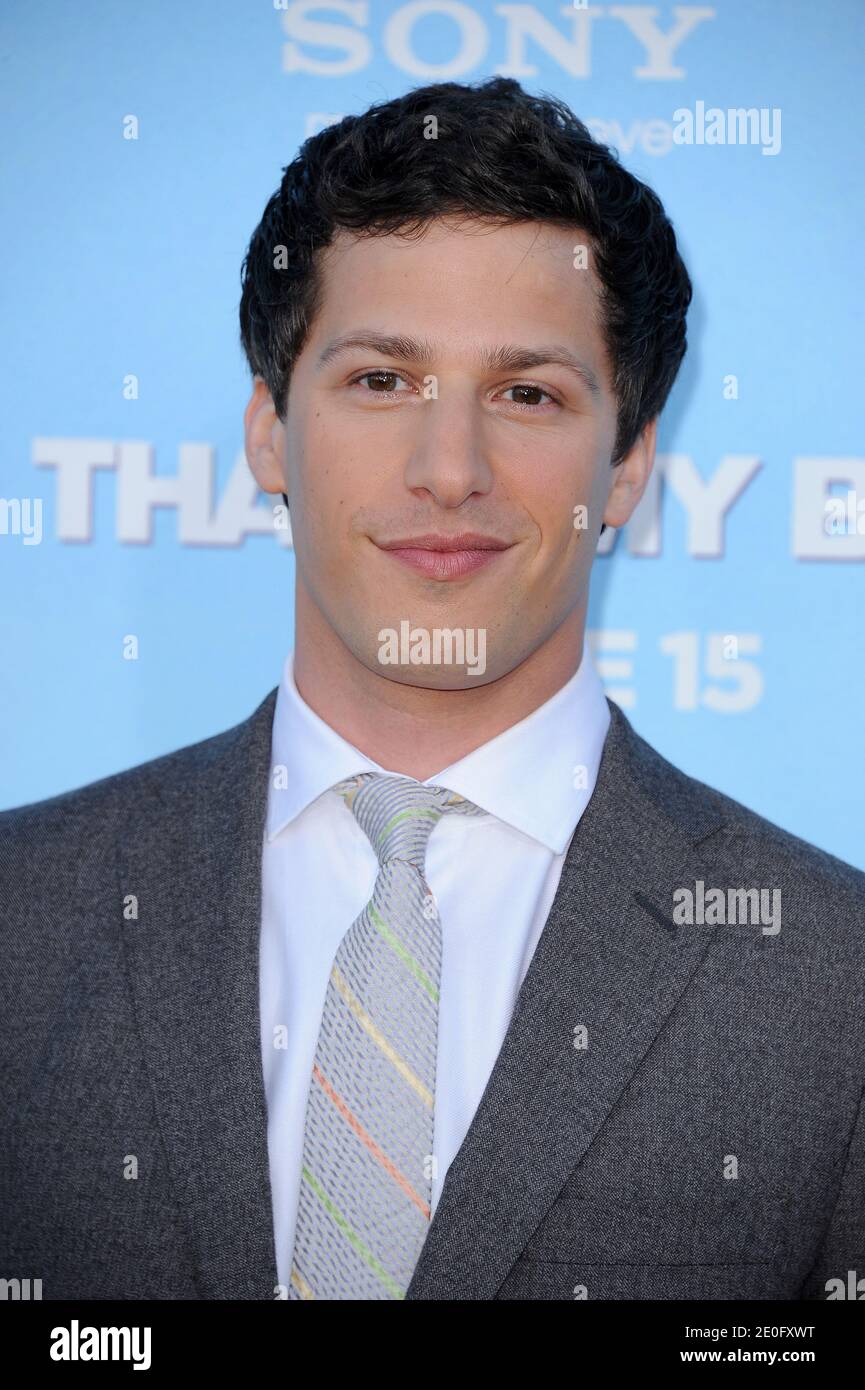 Andy Samberg arrives at the Los Angeles premiere of 'That's My Boy ...