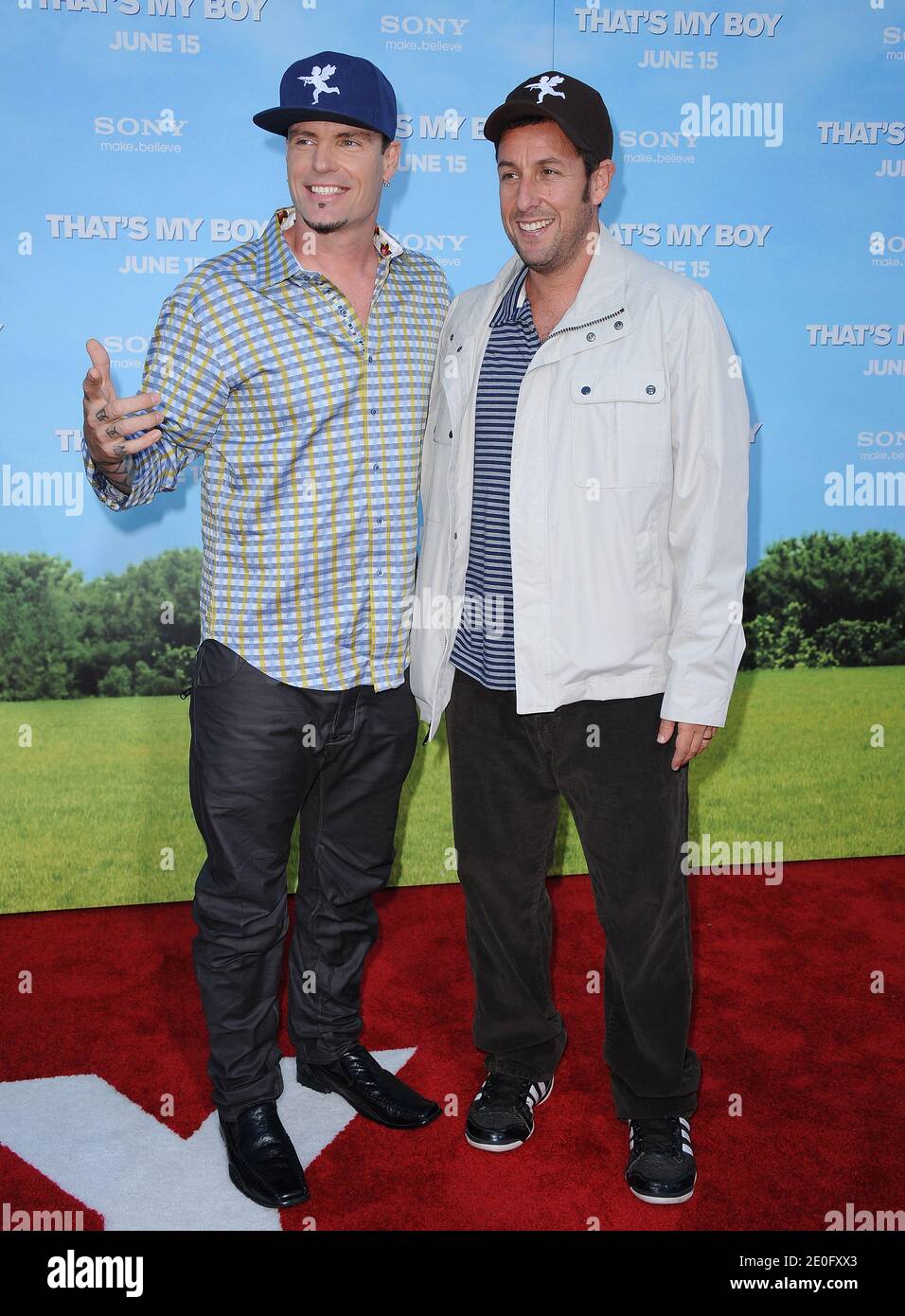Robert Van Winkle aka Vanilla Ice and Adam Sandler arrive at the Los ...