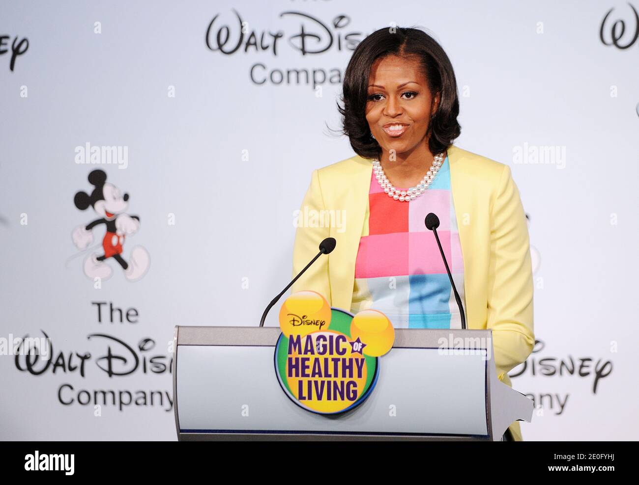 First Lady Michelle Obama speaks on the advancement of Disney's ...