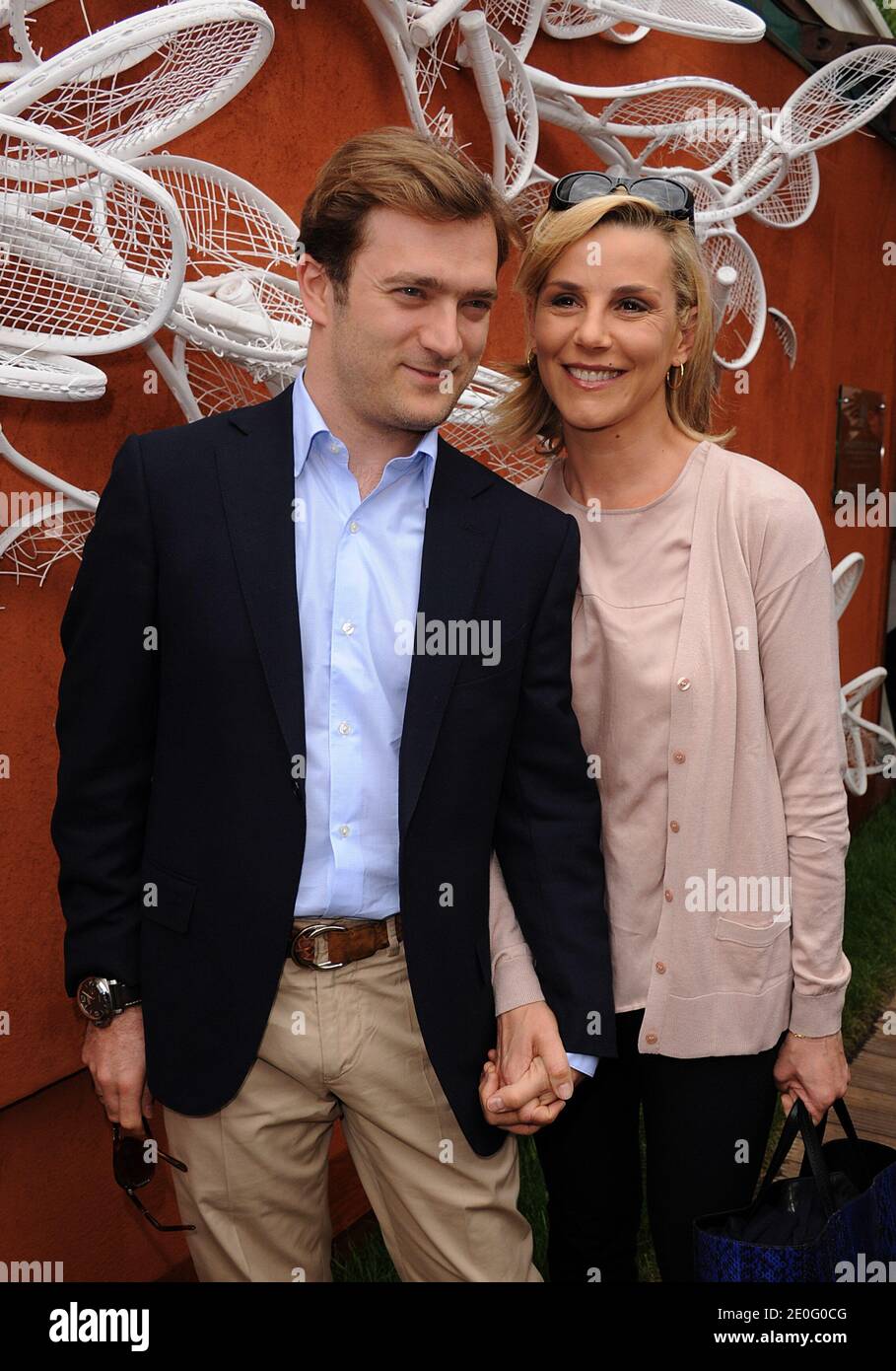 Laurence Ferrari and her husband Renaud Capucon attending the French ...