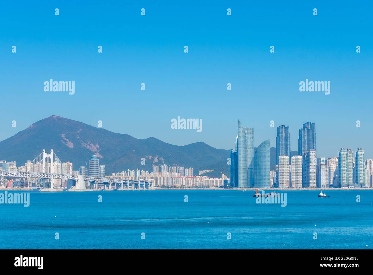 Panorama of Busan viewed from Igidae, Republic of Korea Stock Photo - Alamy
