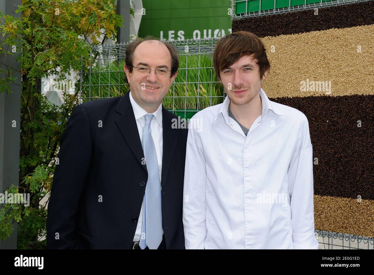 Romain Tischenko and Pascal Sabrie CEO Heineken France attending ...