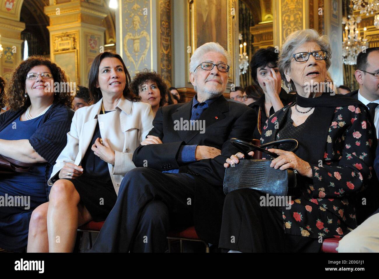 Ettore Scola and wife attending a press conference about 'Festival ...