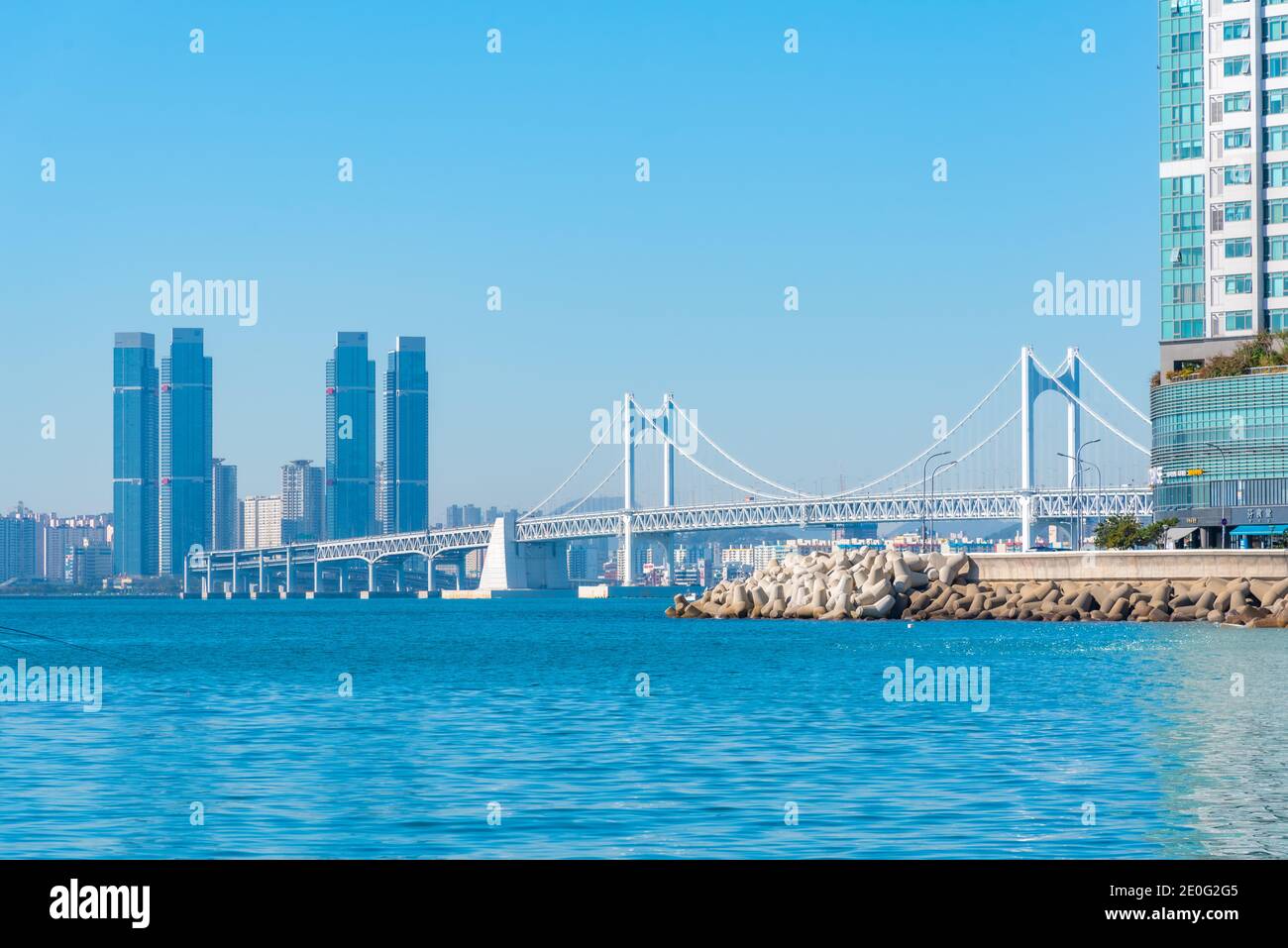 Gwangan bridge in Busan, Republic of Korea Stock Photo - Alamy
