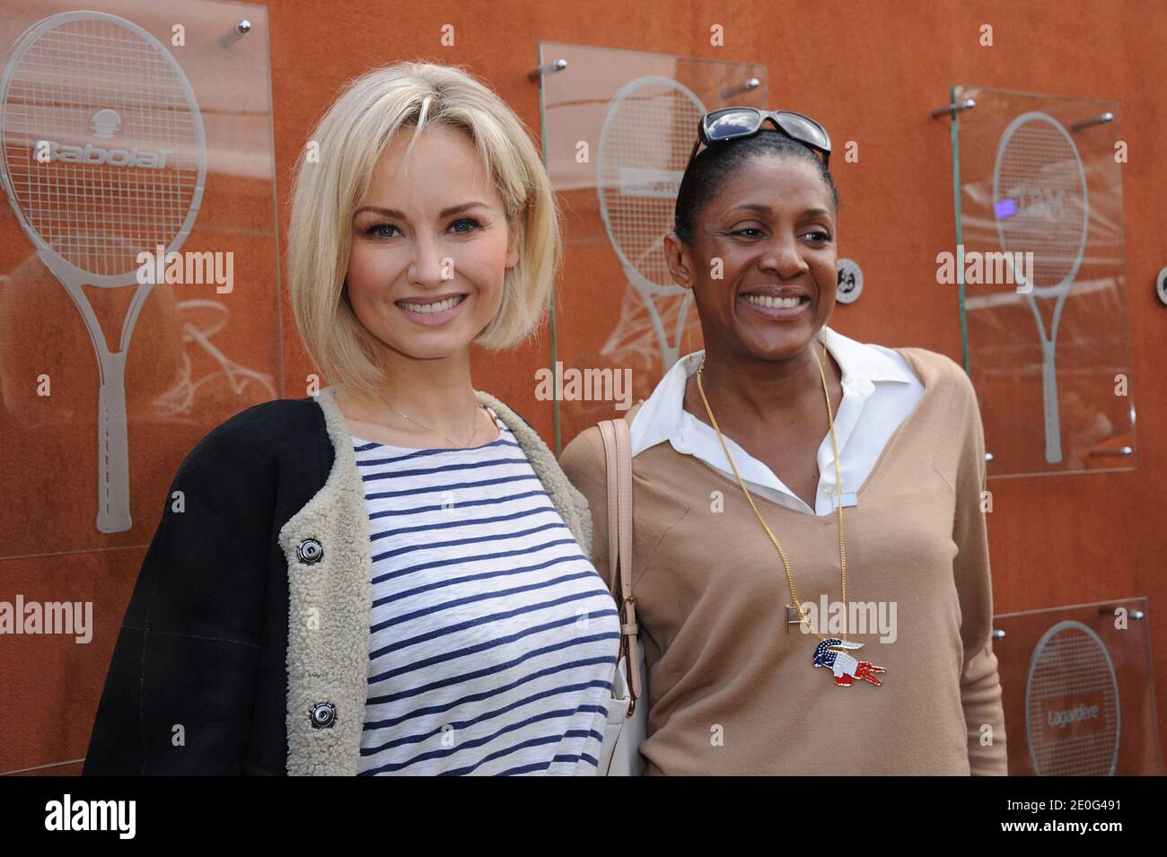 Adriana Karembeu and Marie-Josee Perec attending the Village of the ...
