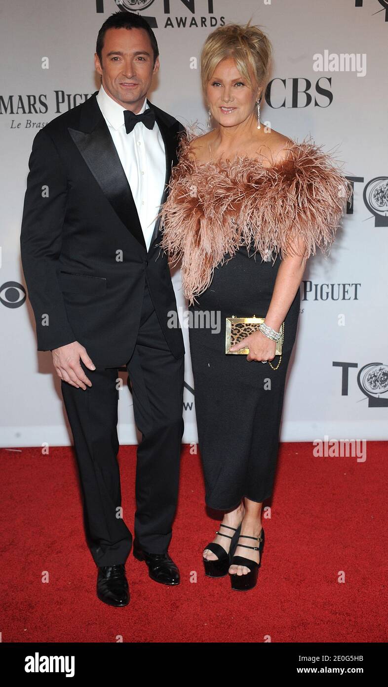 Hugh Jackman and Deborra Furness attending the 66th Annual Tony Awards ...