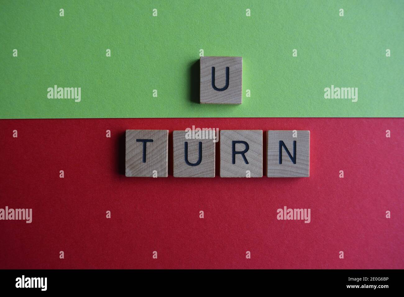 U turn sign hi-res stock photography and images - Alamy