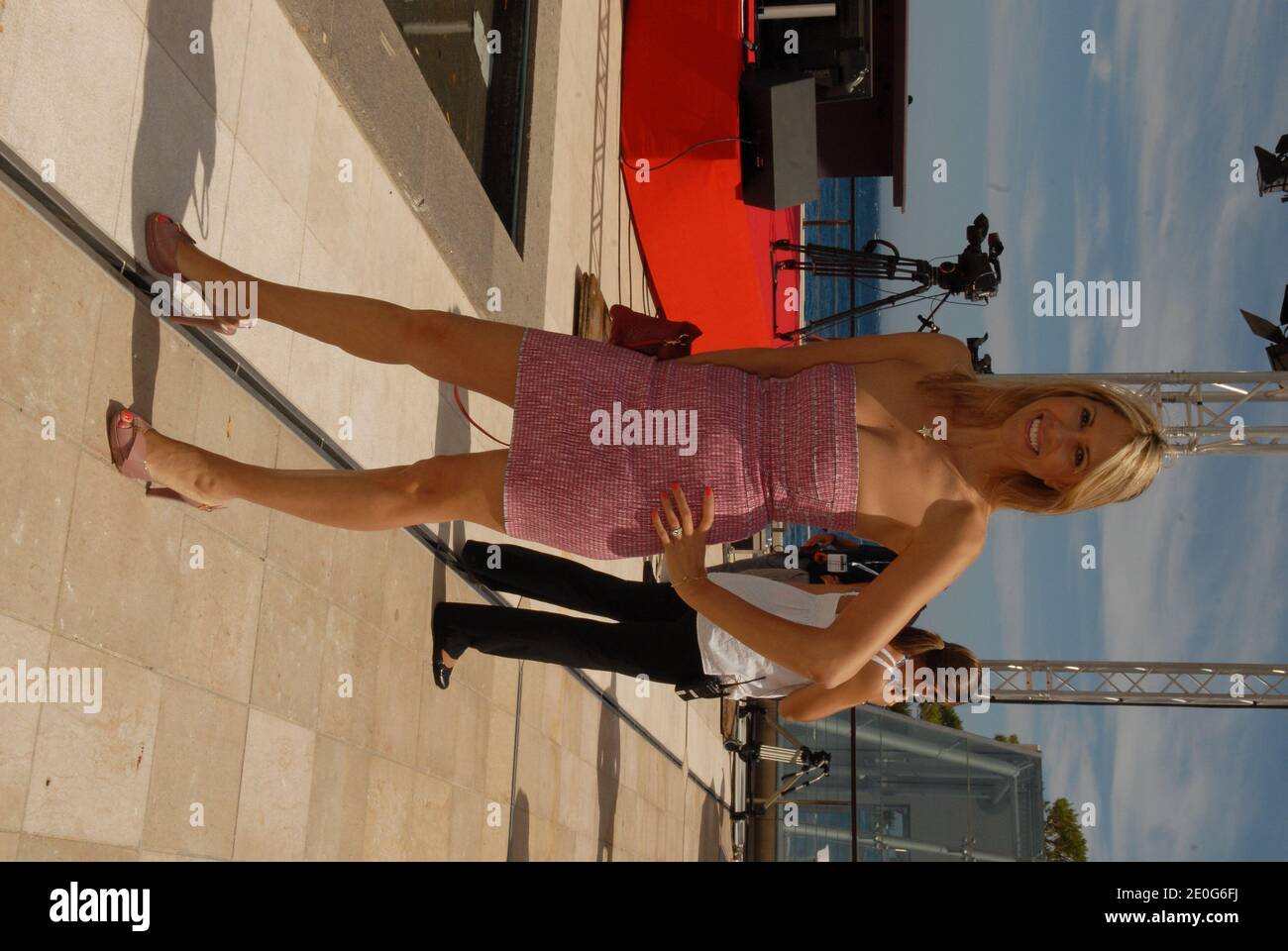 Rachel Bourlier attending the 52nd Monte Carlo TV Festival 2012 held at ...