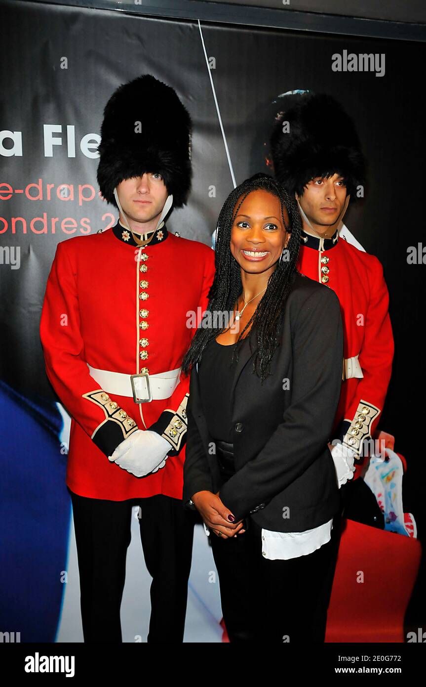 Laura Flessel-Colovic during the London 2012 France Fencing Team ...