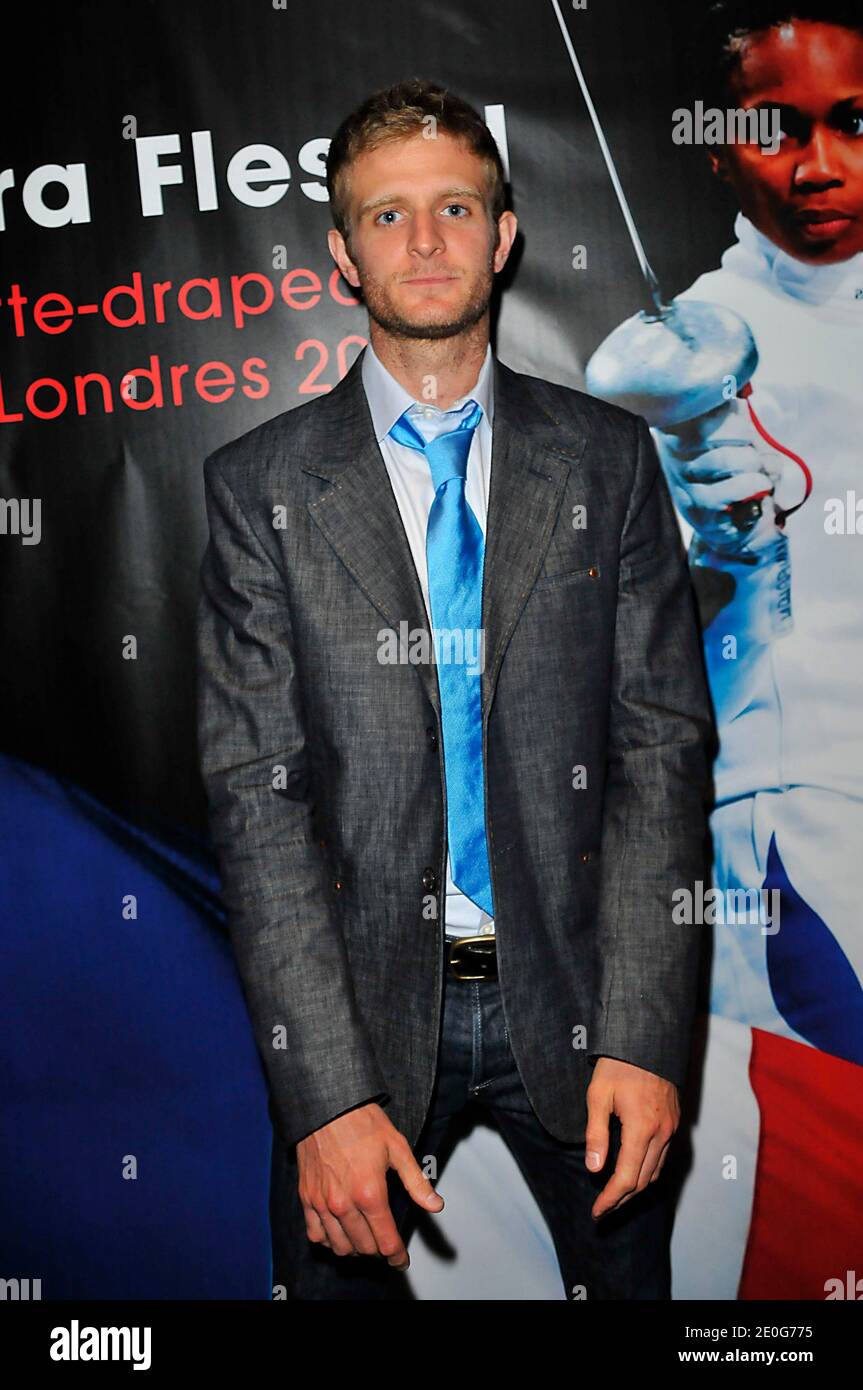 Gauthier Grumier during the London 2012 France Fencing Team ...