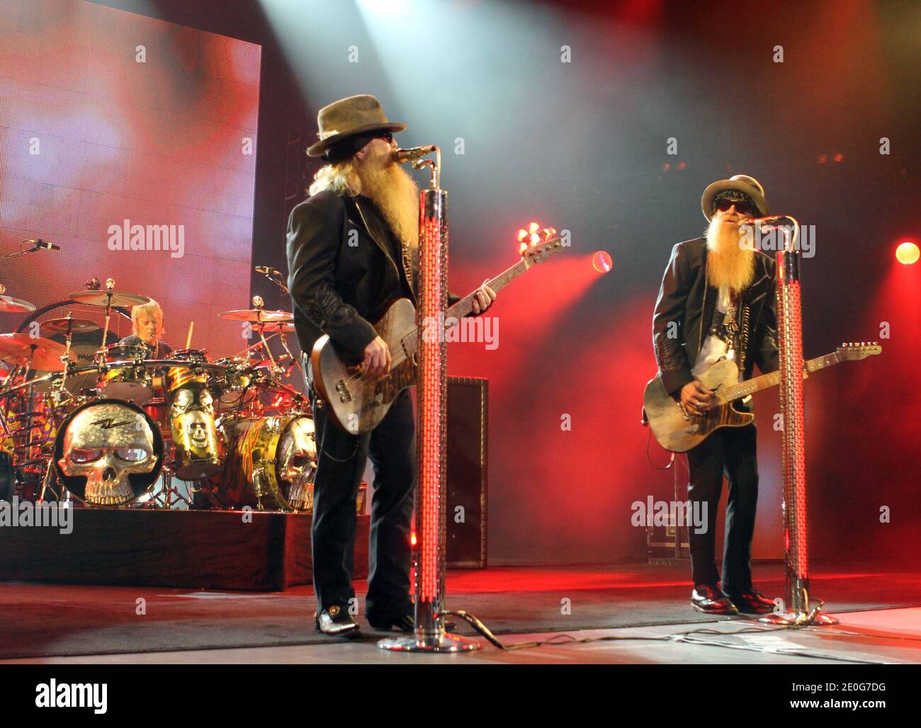 ZZ top perform in concert held at the Seminole Hard Rock Hotel and ...