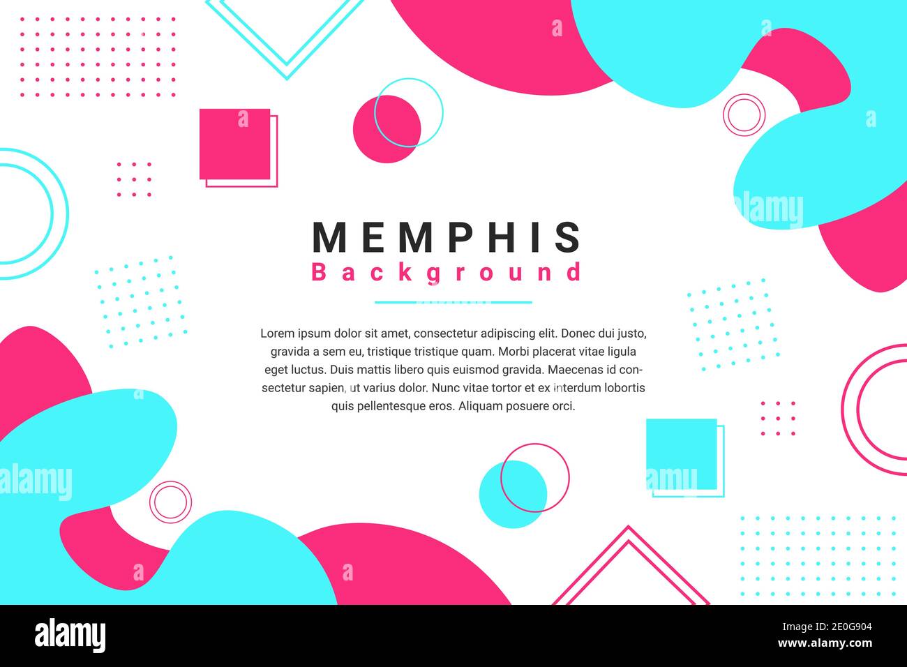 Modern memphis background Stock Vector Images - Alamy