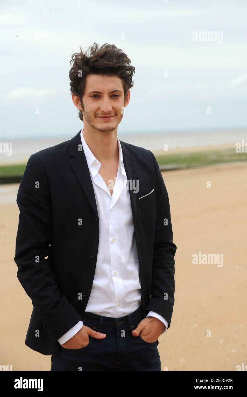 Actor Pierre Niney poses as he attends the 26th Cabourg Romantic Film ...