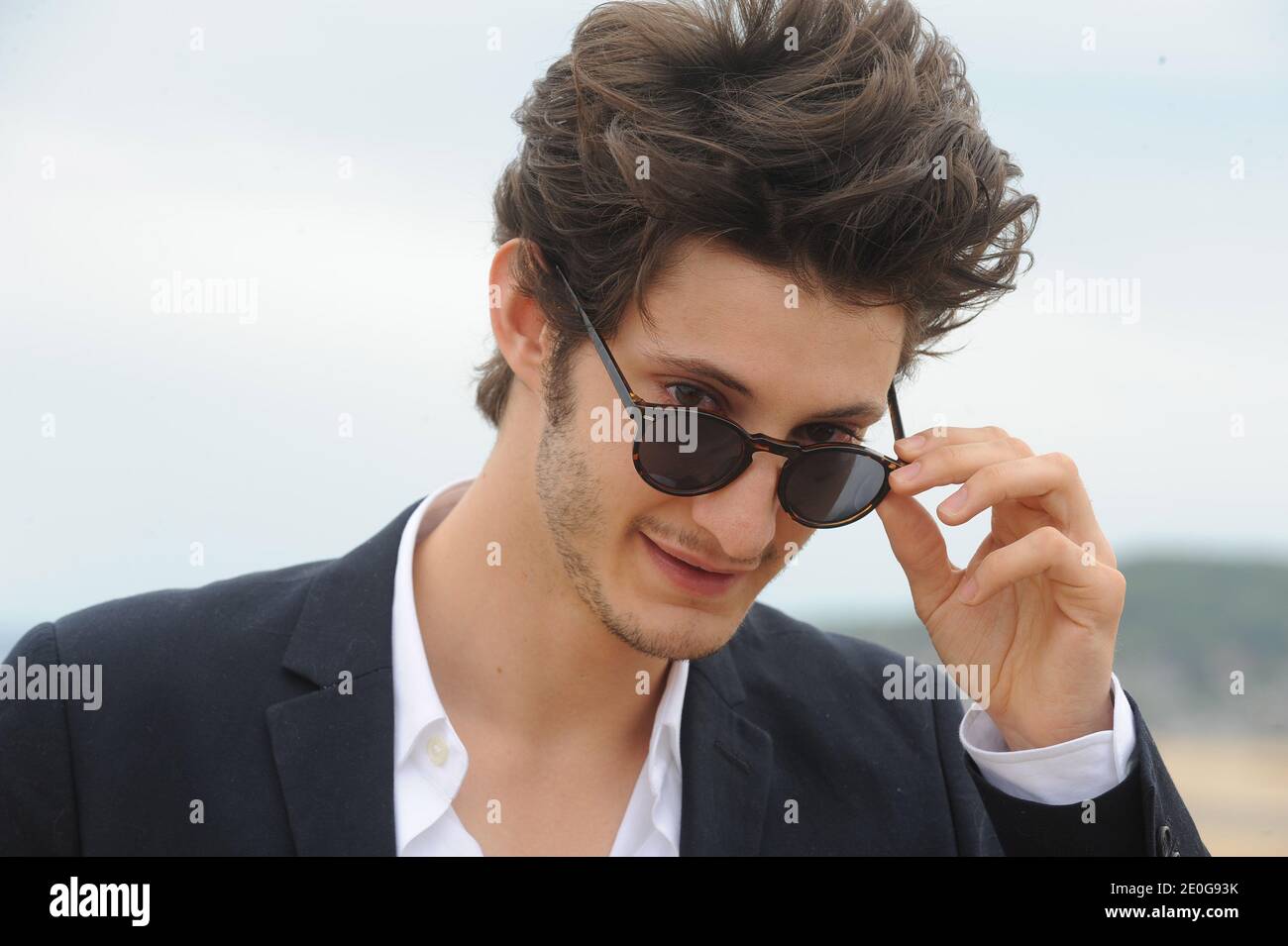 Actor Pierre Niney poses as he attends the 26th Cabourg Romantic Film ...