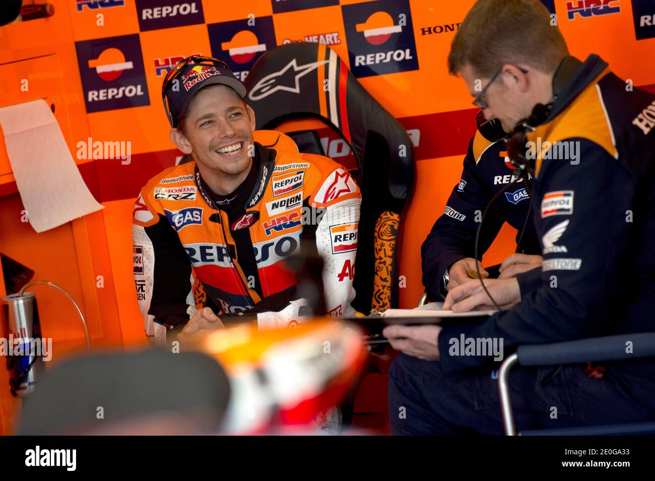 Australia's MotoGP rider Casey Stoner from Honda HRC during Great ...