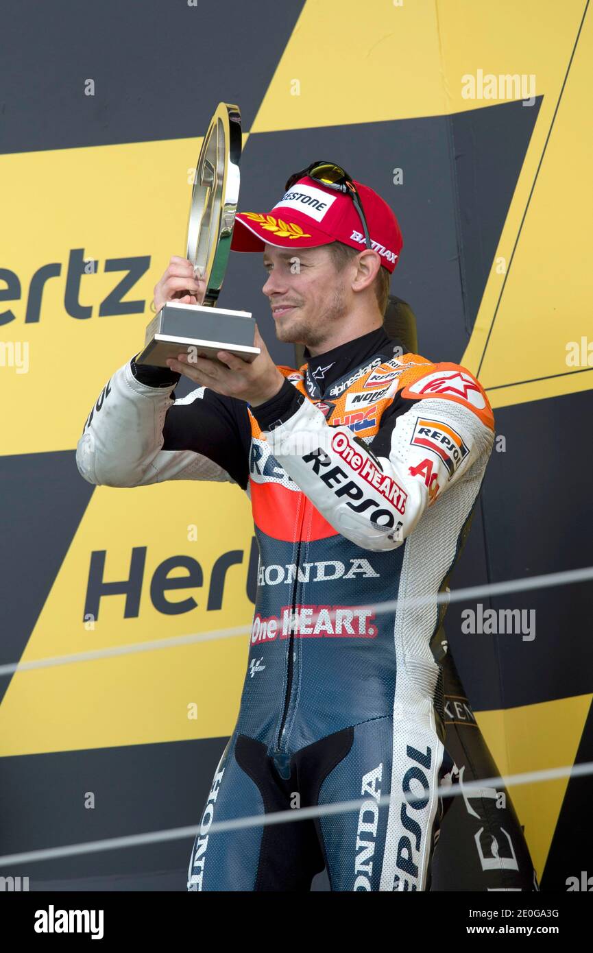 Australia's MotoGP rider Casey Stoner from Honda HRC during the MotoGP ...