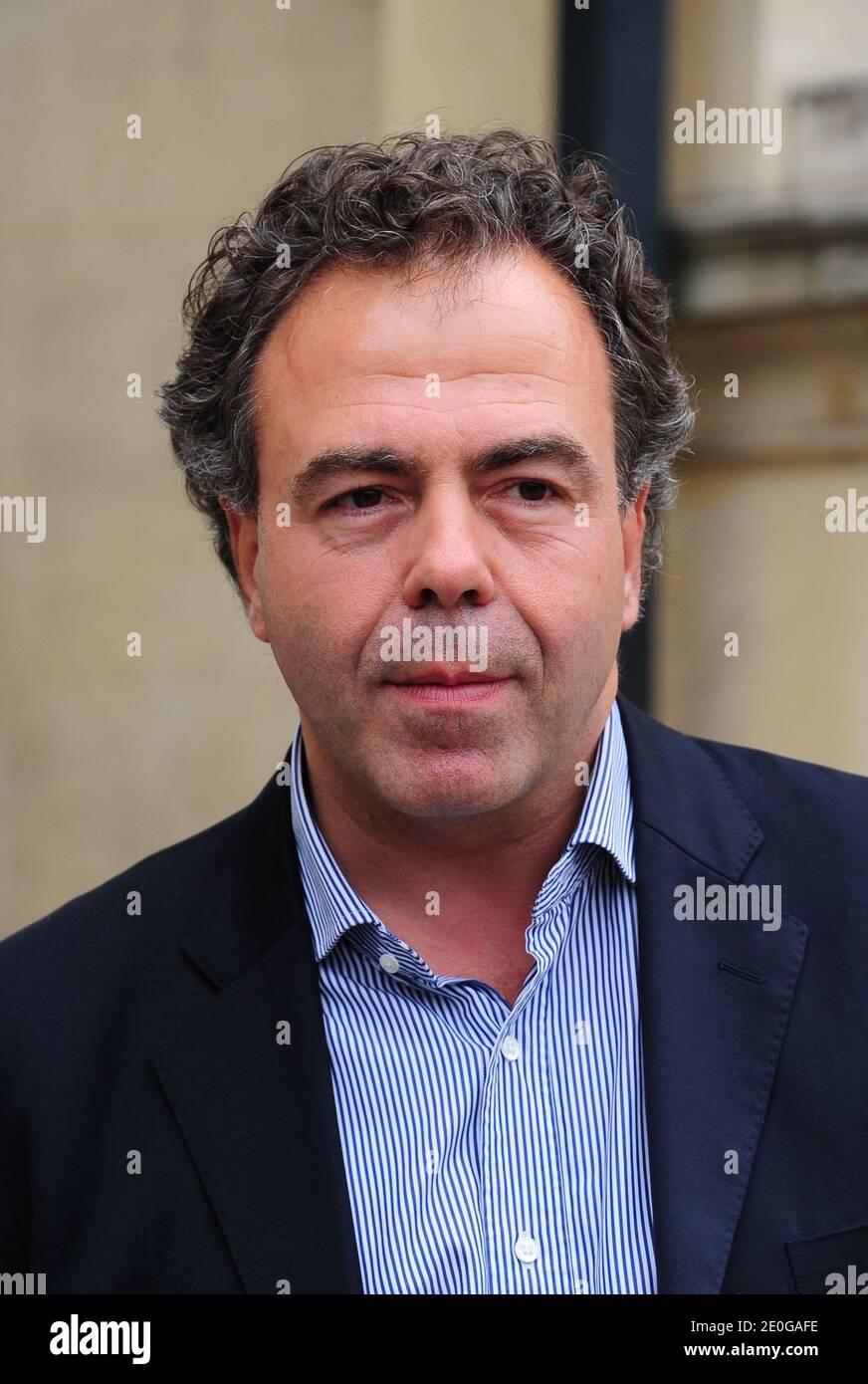 French newly-elected UMP MP Luc Chatel arrives at the French national ...