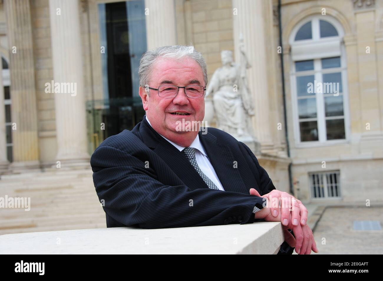 French newly-elected socialist MP Daniel Vaillant poses at the French ...