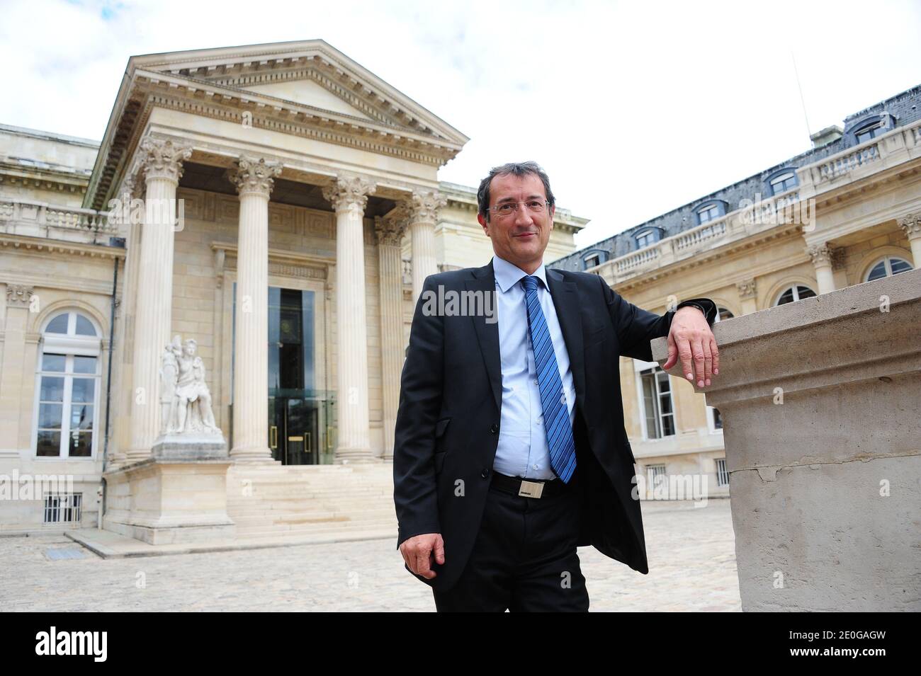 French newly-elected socialist MP Francois Lamy poses at the French ...