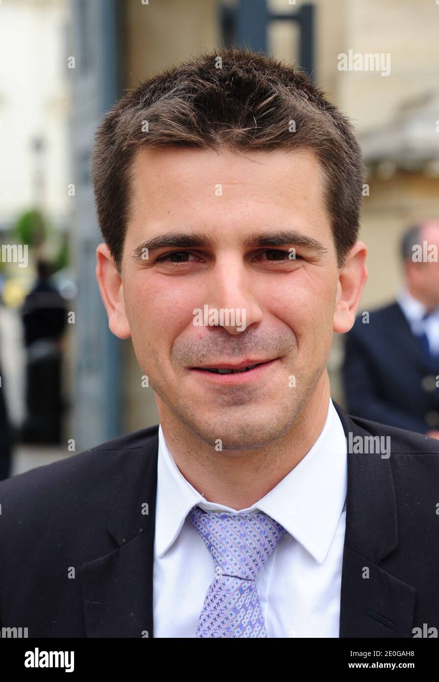 French newly-elected socialist MP Mathieu Hanotin arrives at the French ...
