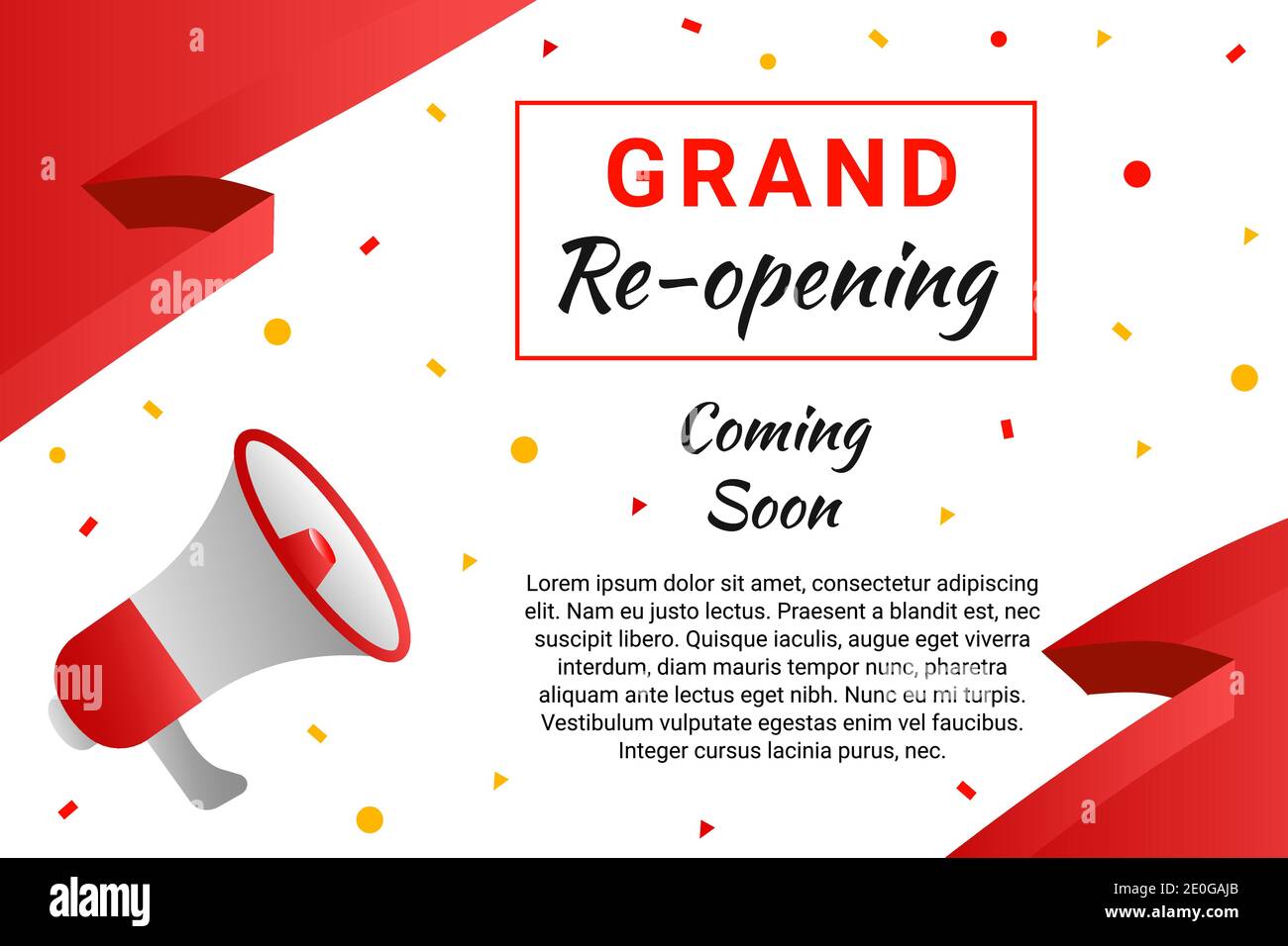 Grand opening store sign Stock Vector Images - Alamy