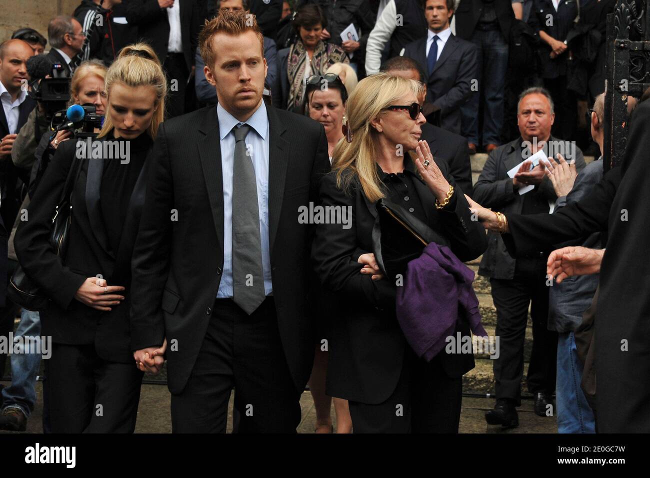 Francoise Boulain and son Gary Roland with family leaving after ...
