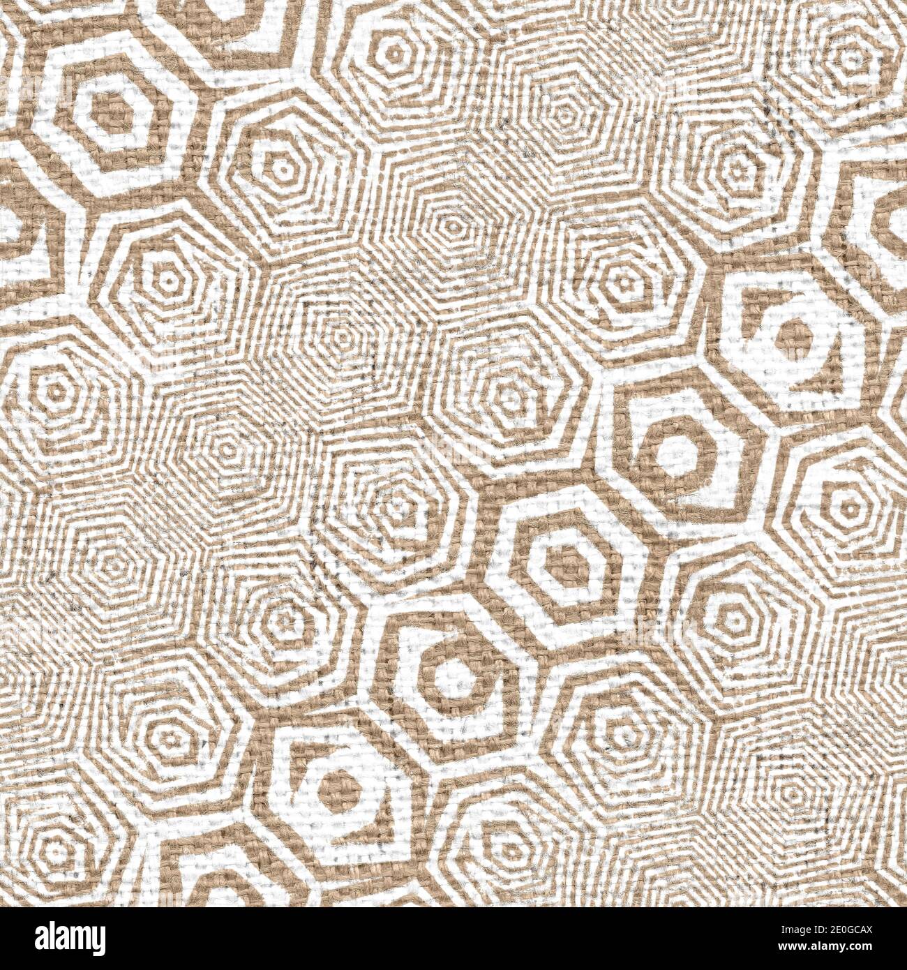 Seamless burlap with white paint pattern overlay Stock Photo - Alamy
