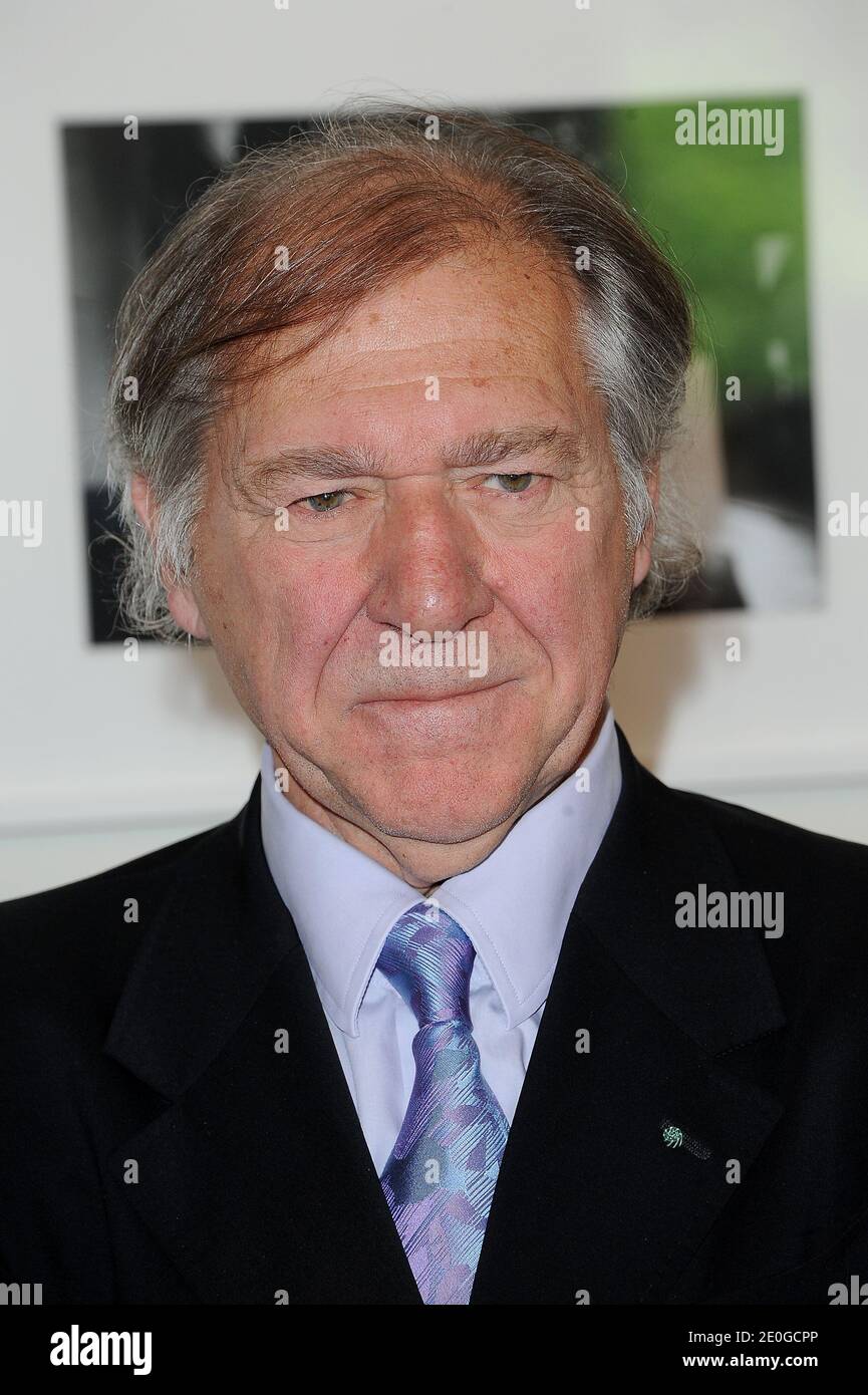 Pierre Santini posing during a medal ceremony held at the City Hall ...