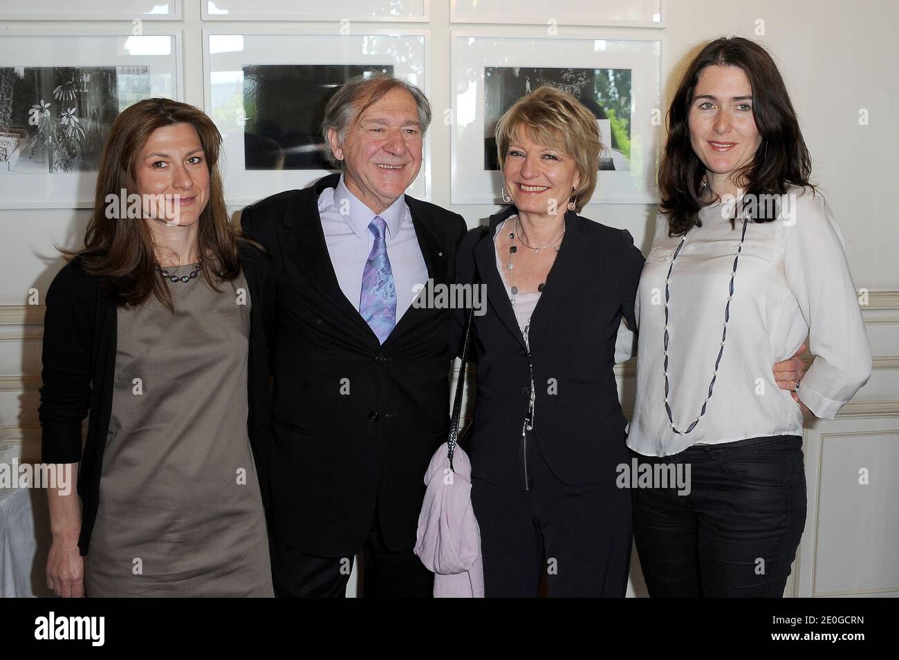Pierre Santini with his daughters Marina, Adriana and his partner ...