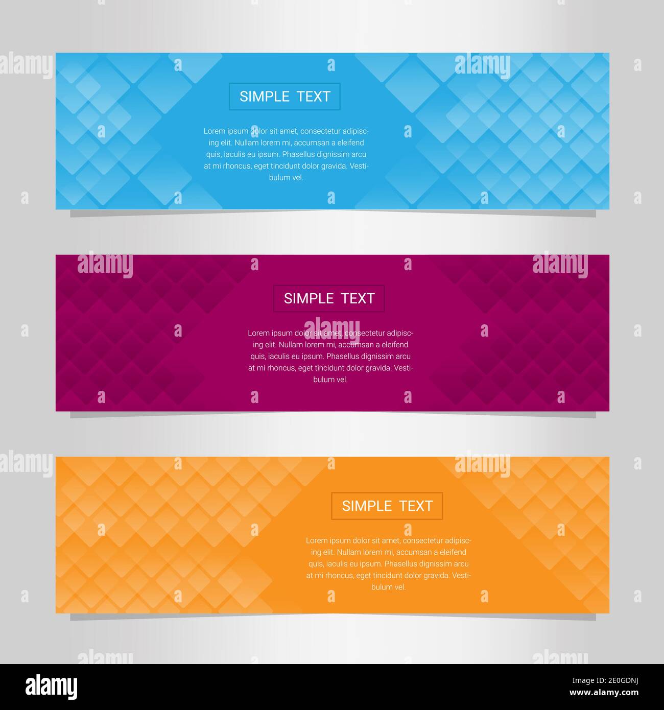 Abstract colorful geometric banner collection Stock Vector Image & Art ...