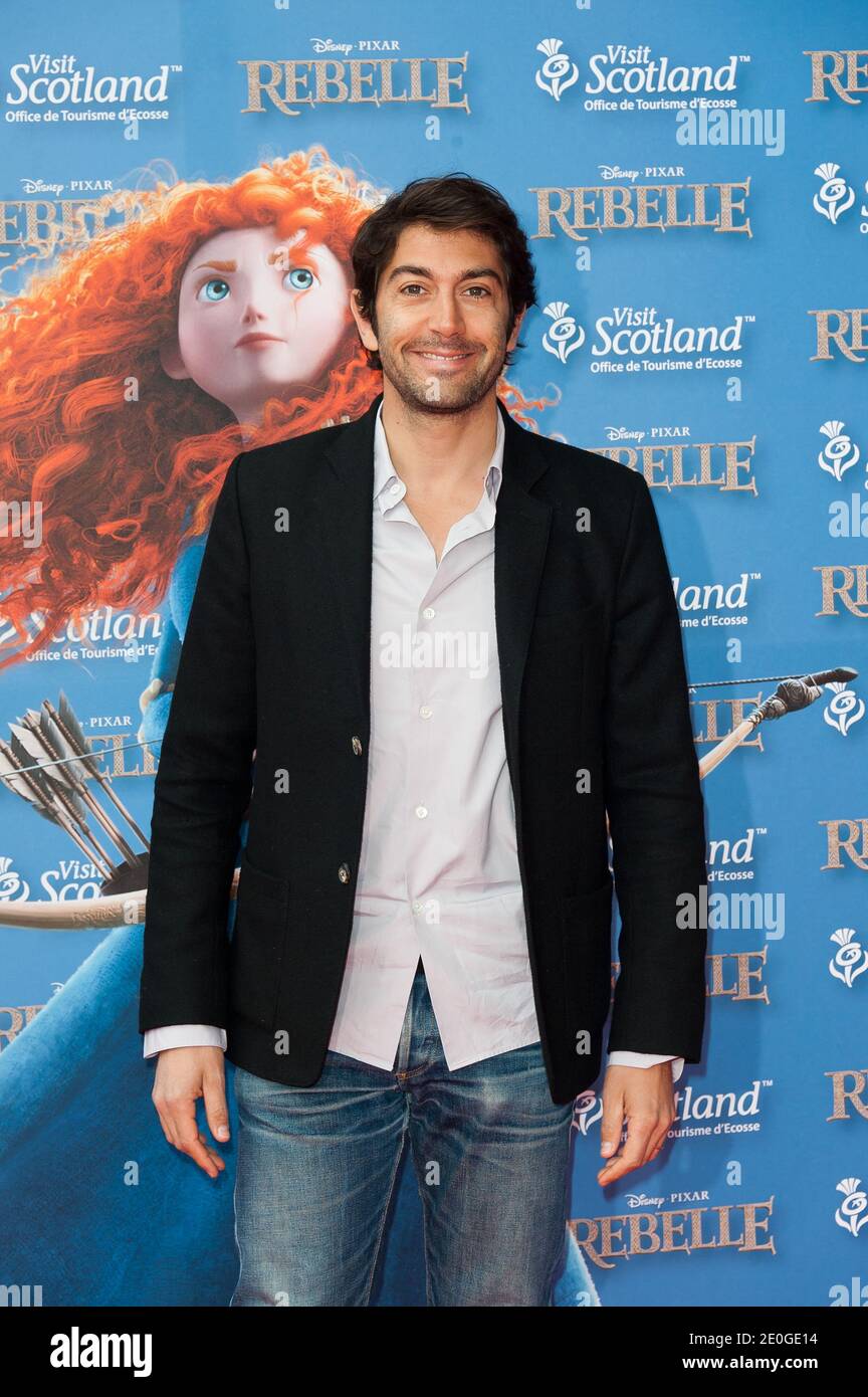 Mathieu Delarive attending the premiere of the Walt Disney / Pixar ...