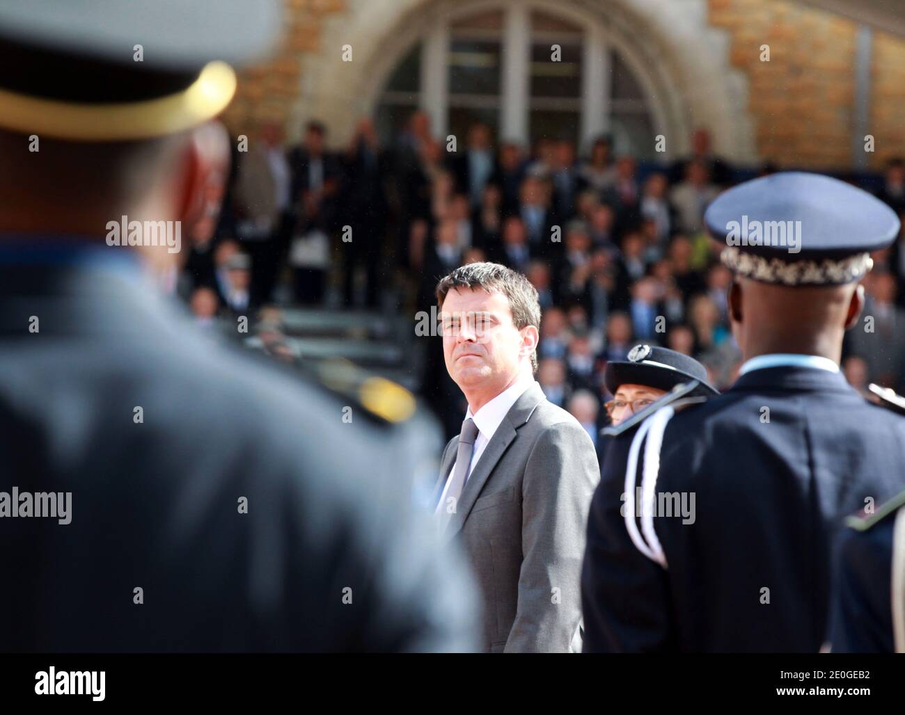 French Interior Minister Manuel Valls attends the 62th police captains ...
