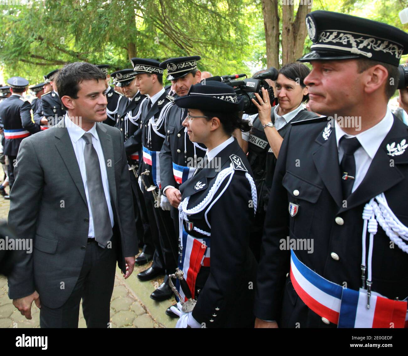 French Interior Minister Manuel Valls attends the 62th police captains ...