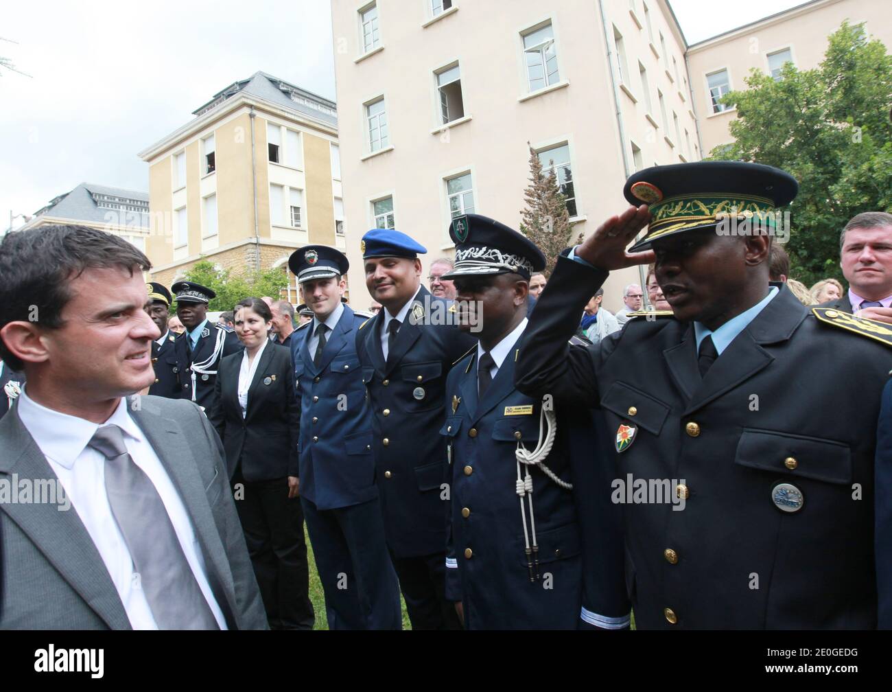 French Interior Minister Manuel Valls attends the 62th police captains ...