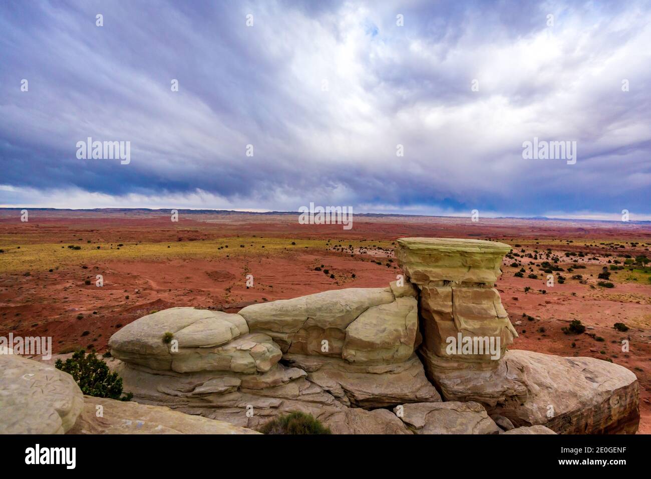 Sand Bench View Area off I-70 in San Rafael Swell, Utah Stock Photo - Alamy