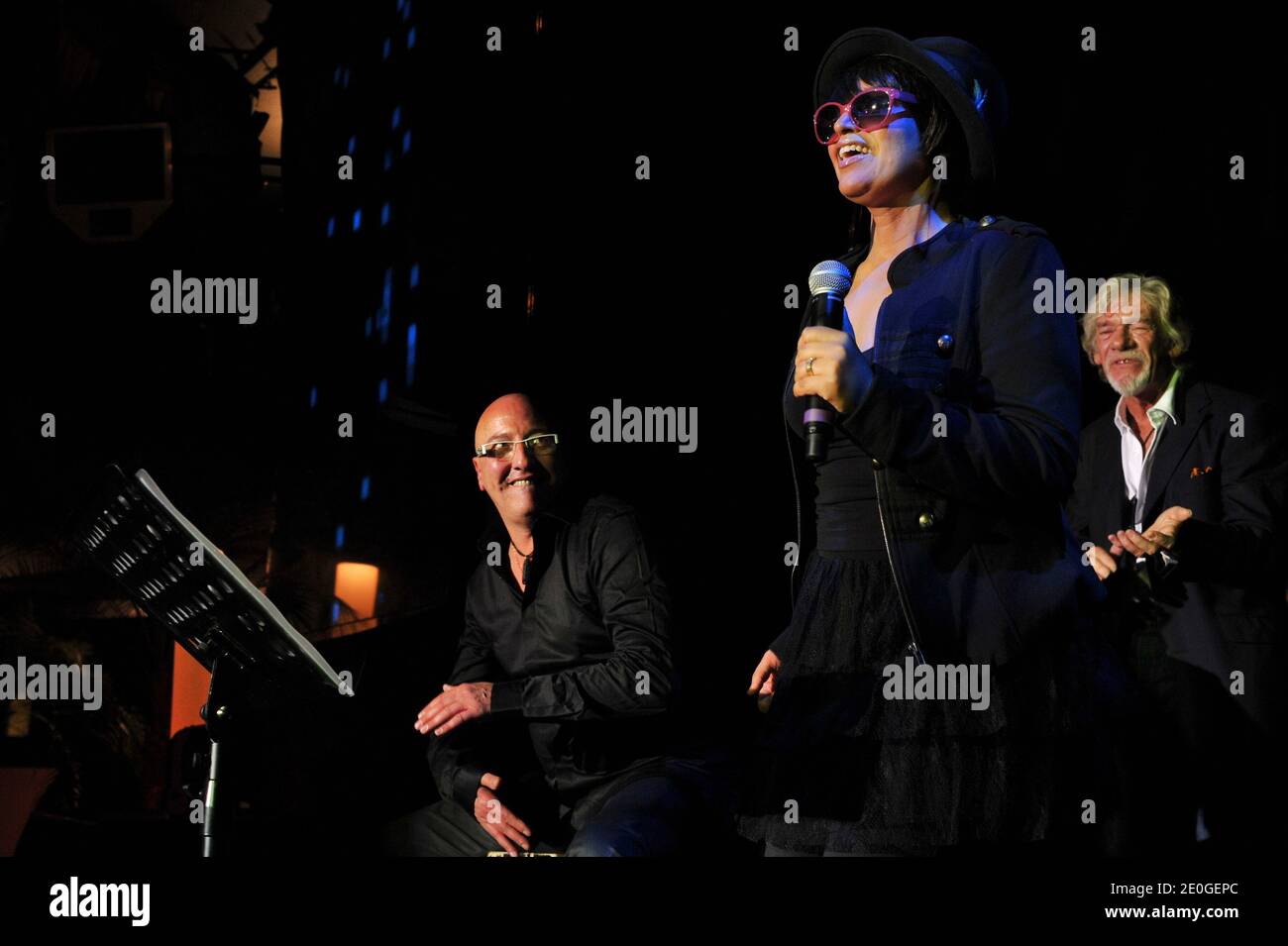 French singer Laam performing during 'L'Ete des Sports FDJ' party ...