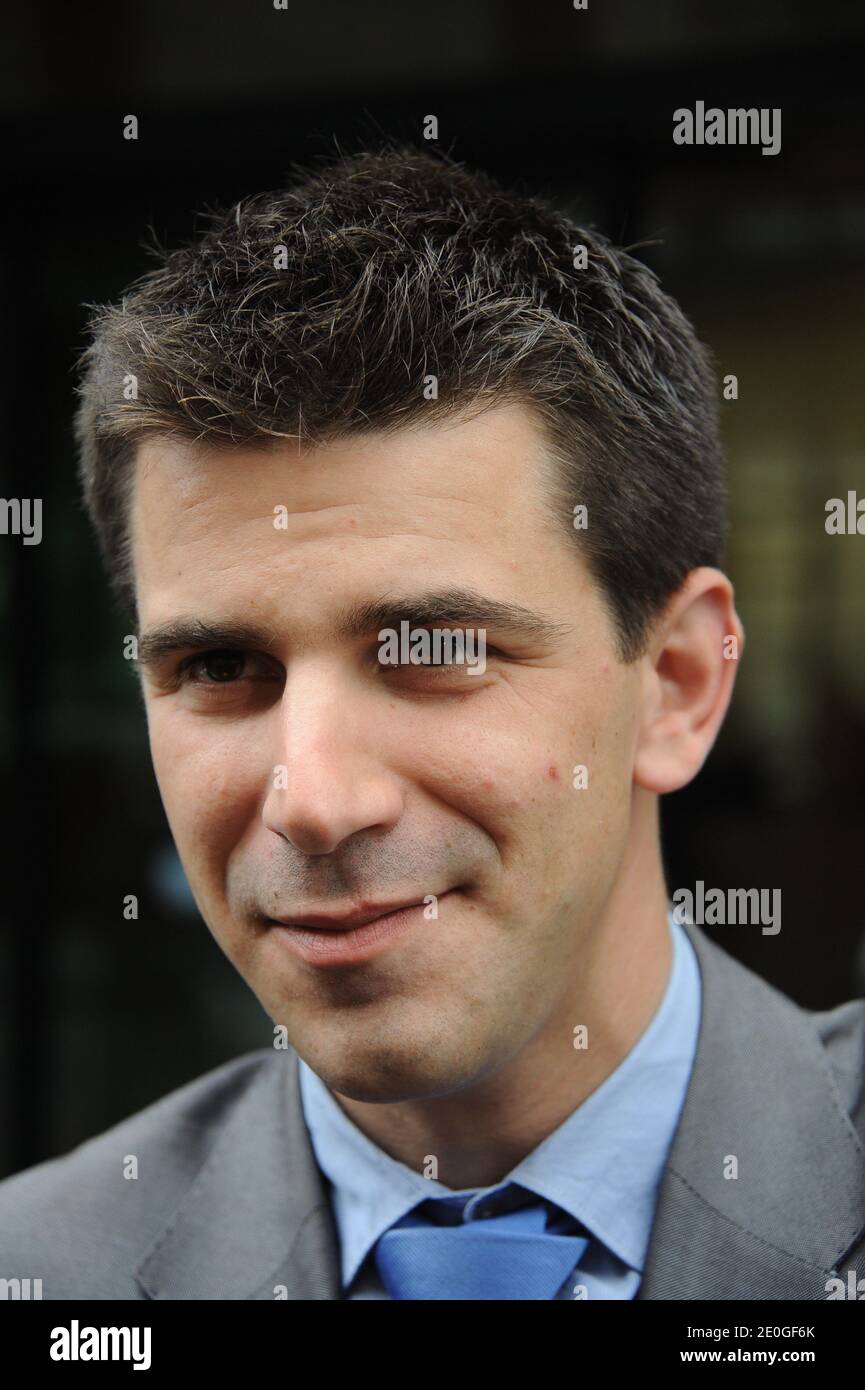 French newly-elected socialist MP Mathieu Hanotin is pictured out the ...